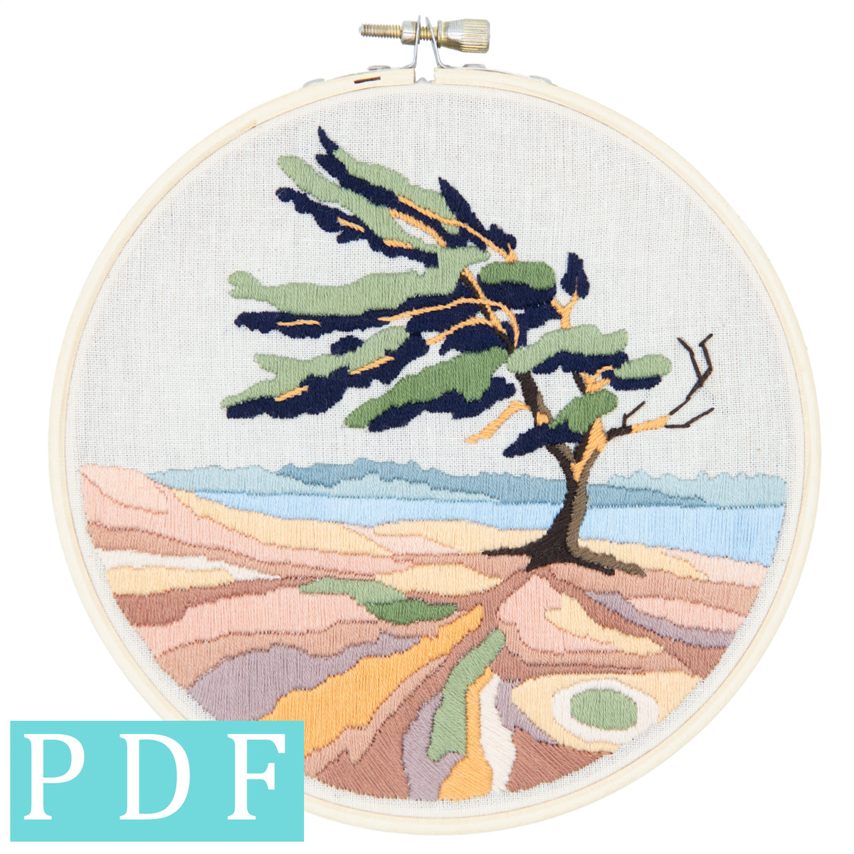 Windswept Pine PDF Pattern – Angiels Art