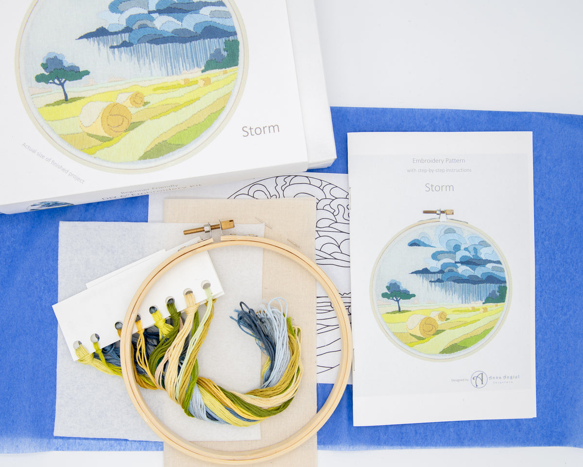 Storm DIY Embroidery Kit – Angiels Art